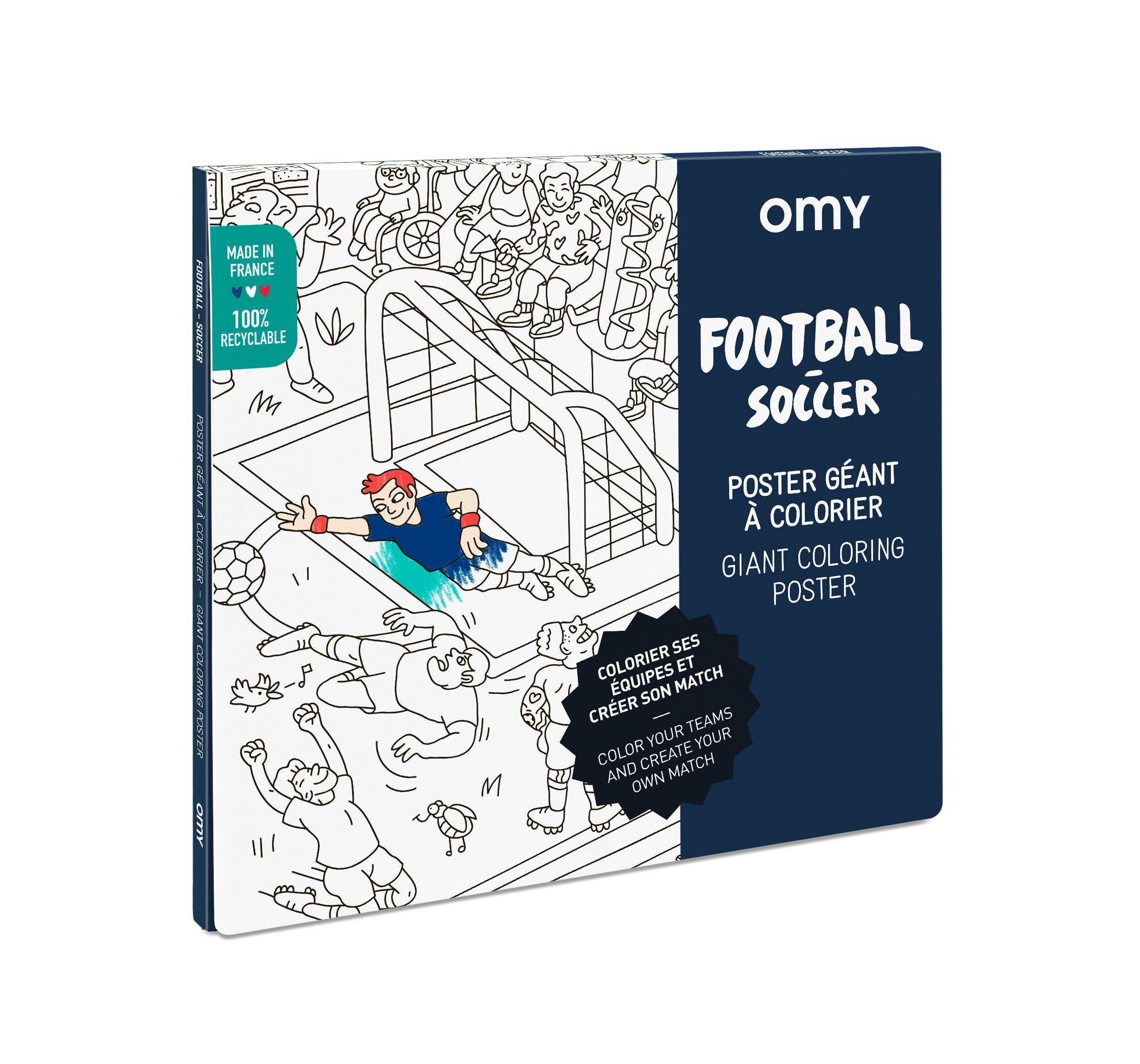 Omy Giant Coloring Poster Football – joueclublb