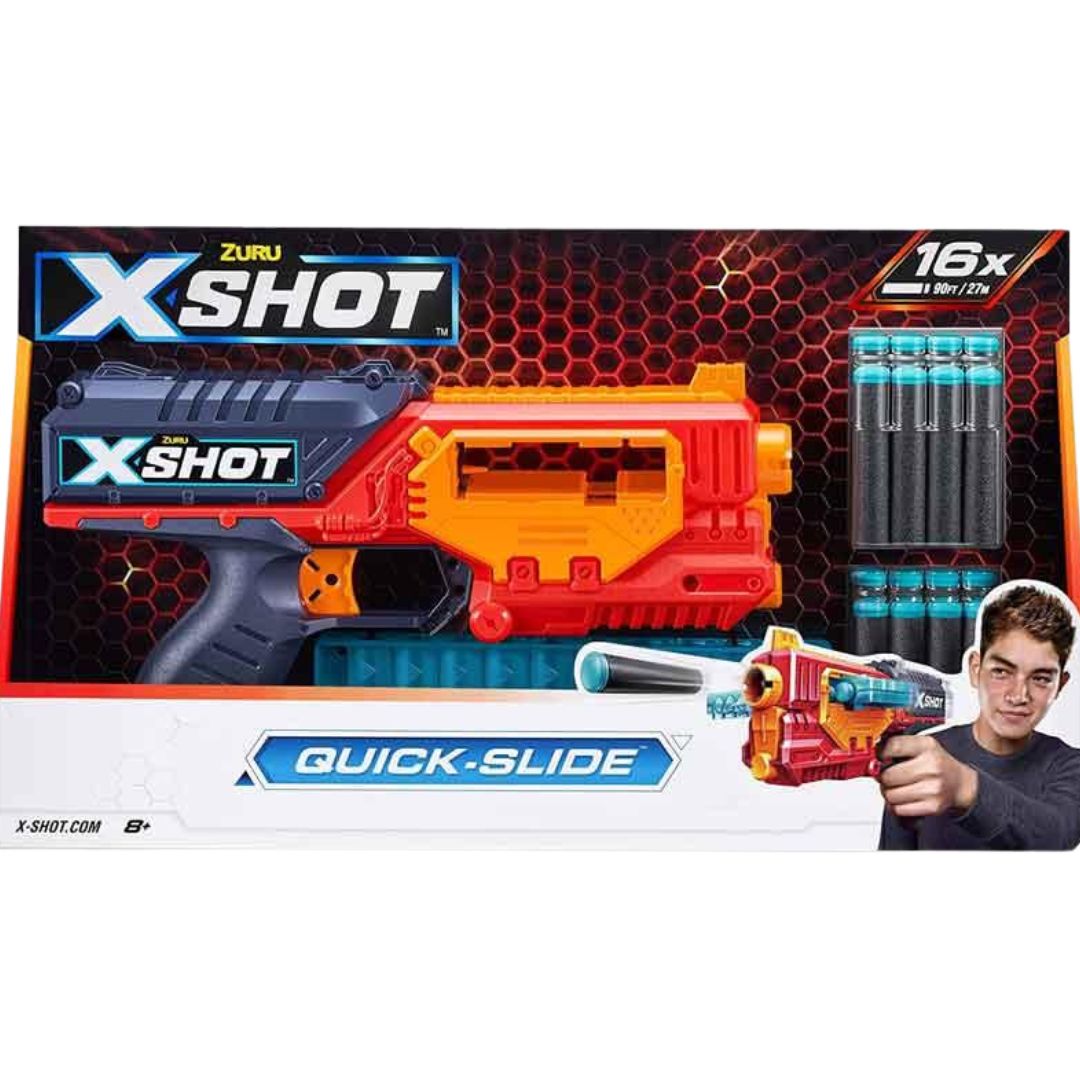 X-Shot Gun Excel Quick Slide Pistol – JouéClub