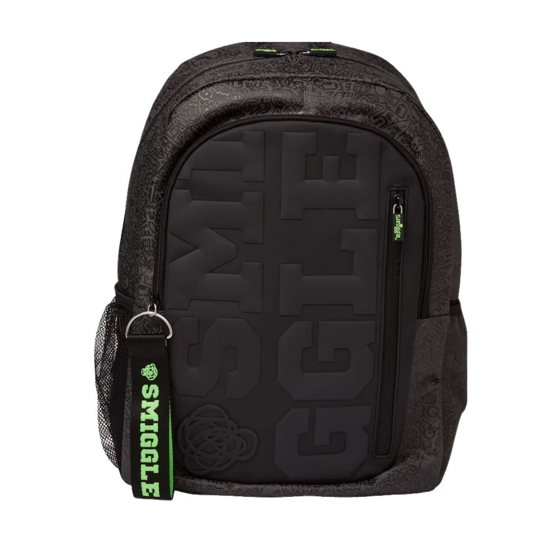 Smiggle Black Backpack – joueclublb