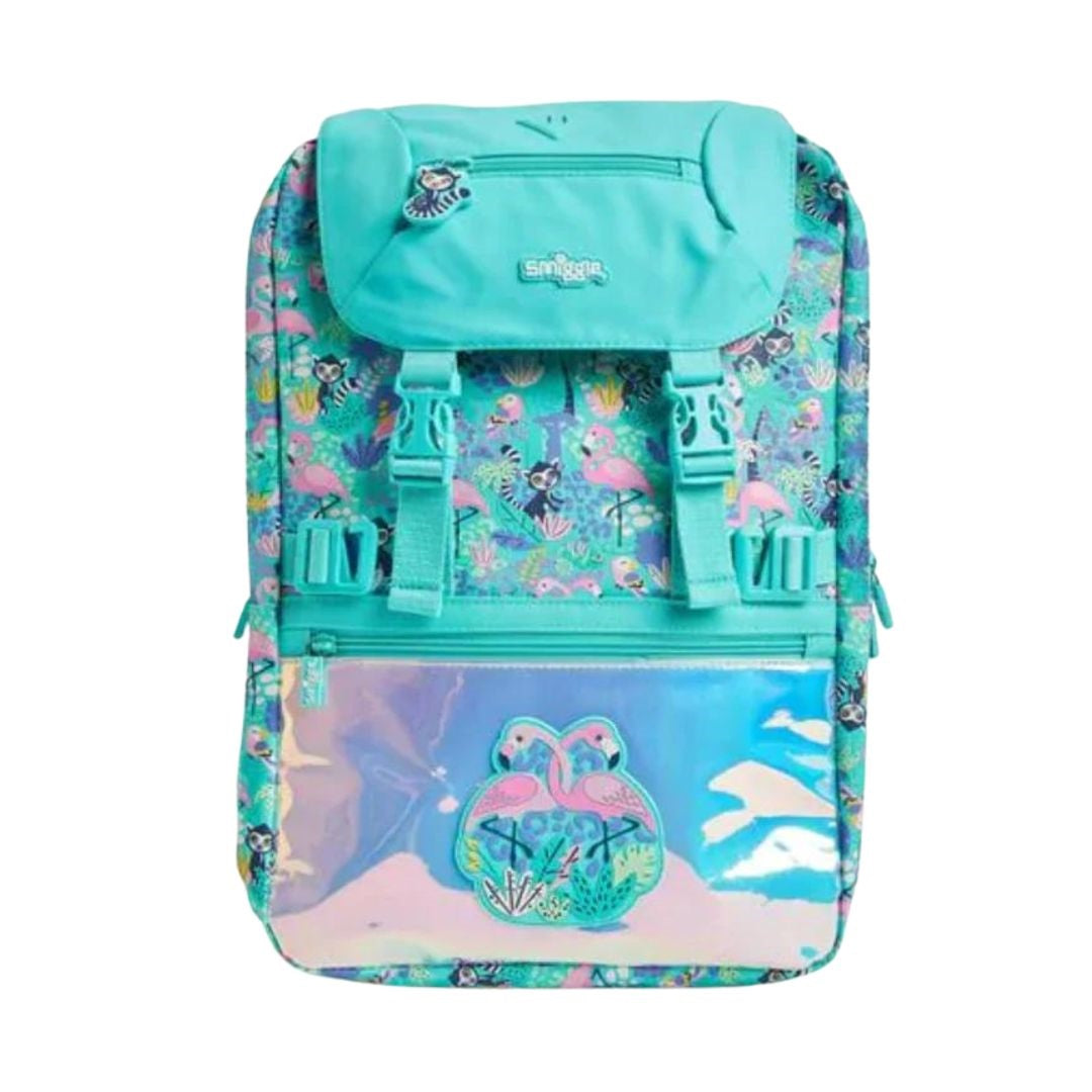 Smiggle Foldover Flamingo Backpack – joueclublb