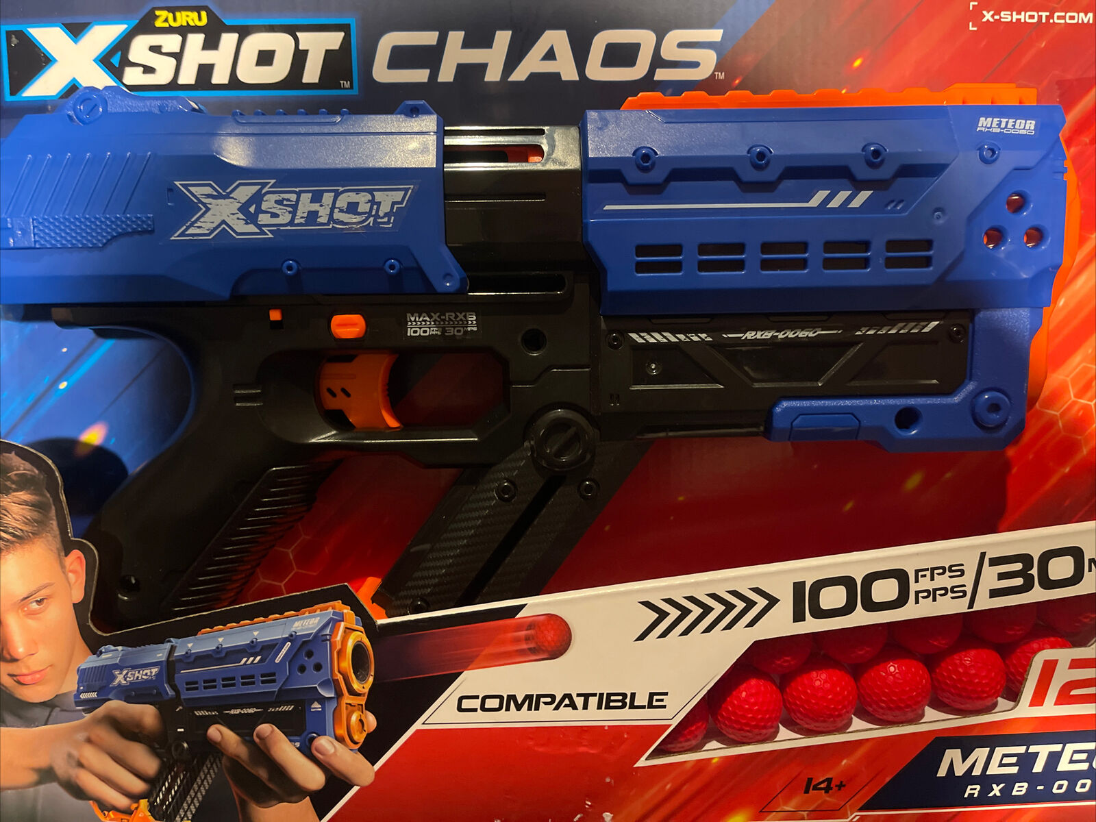 X Shot Chaos Meteor (1X Blaster12Dart Ball) – JouéClub
