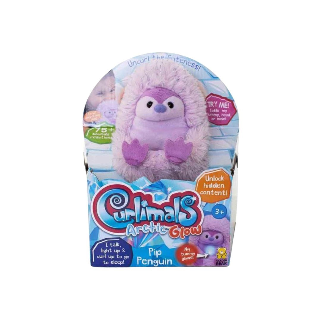 Curlimals Pip the Penguin Interactive Plushie – JouéClub