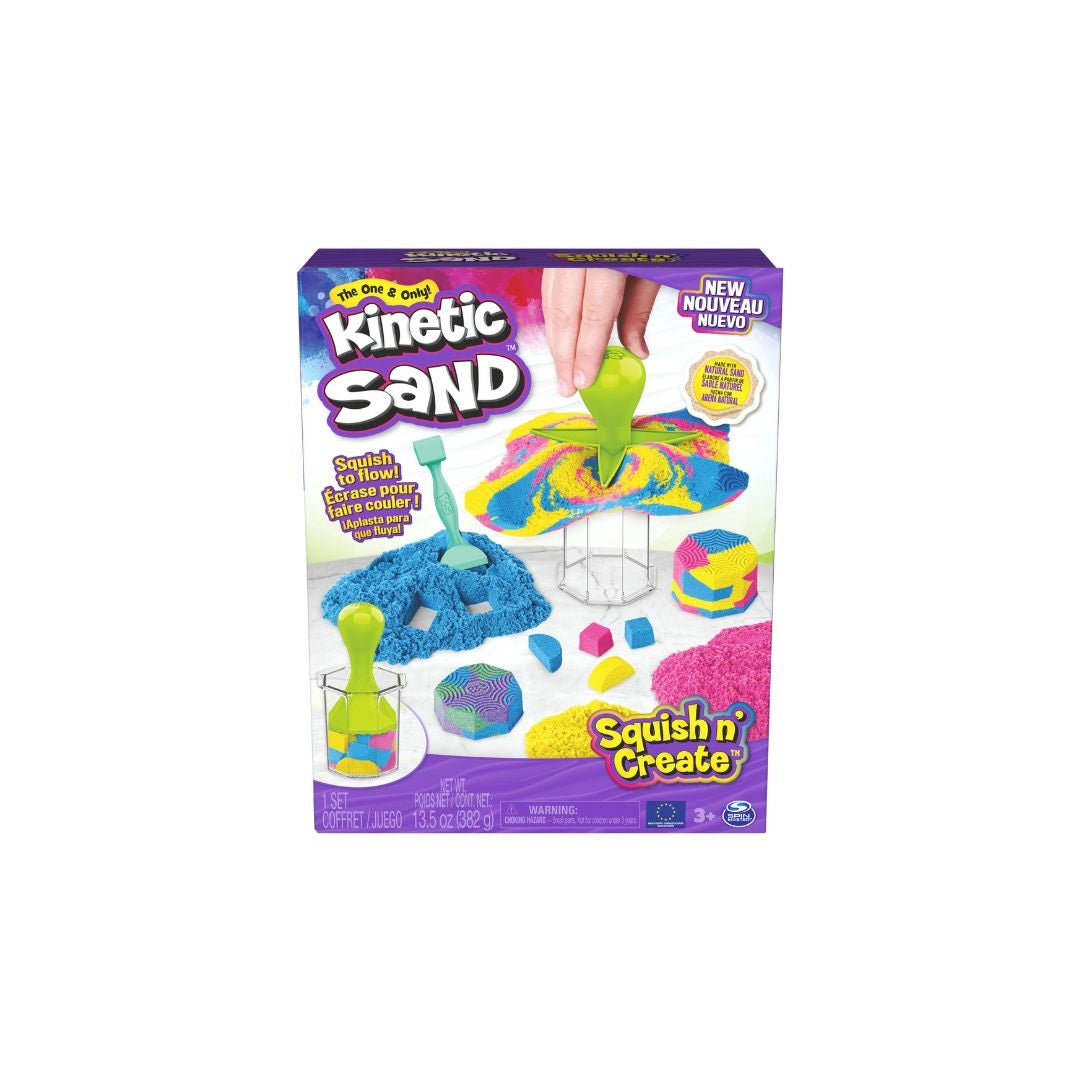 Spin Master Kinetic Sand Squish N’ Create Playset – joueclublb
