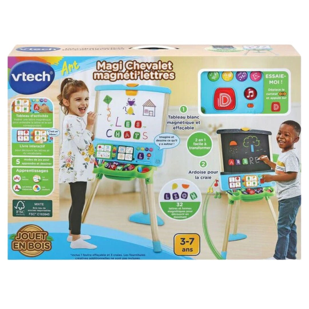 Vtech 3 In 1 Wooden Easel Board – joueclublb