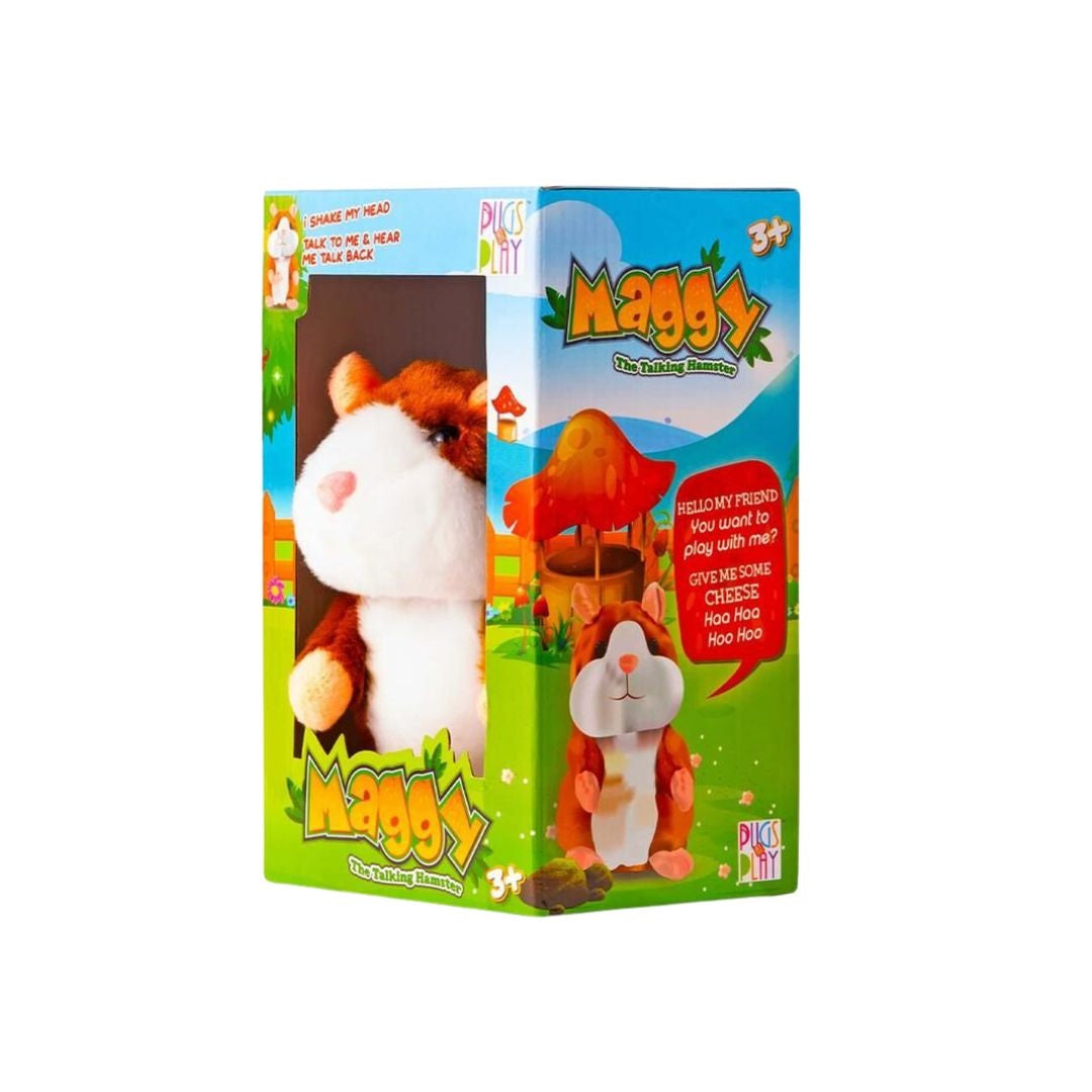 Pugs Maggy Talking Hamster Interactive Plush Toy – JouéClub