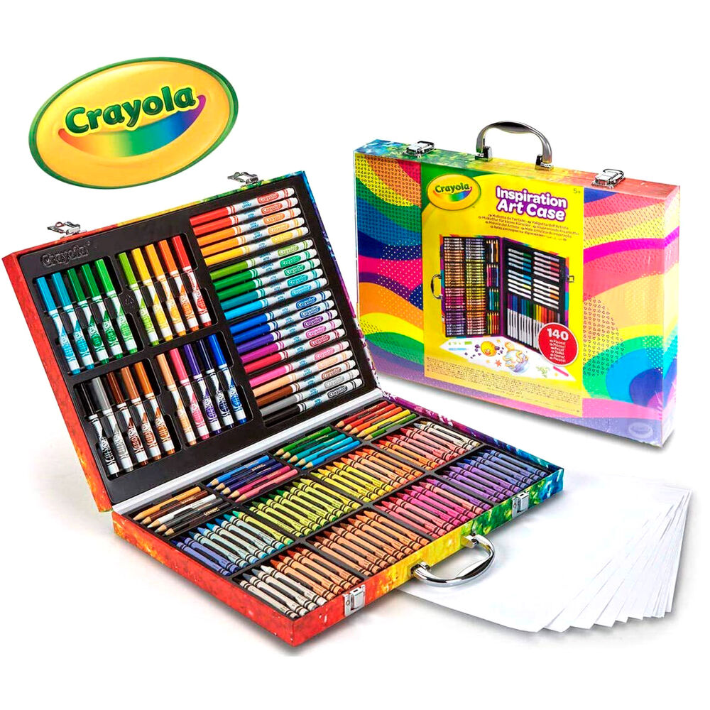 Crayola Rainbow artist briefcase - 140 Pieces – JouéClub