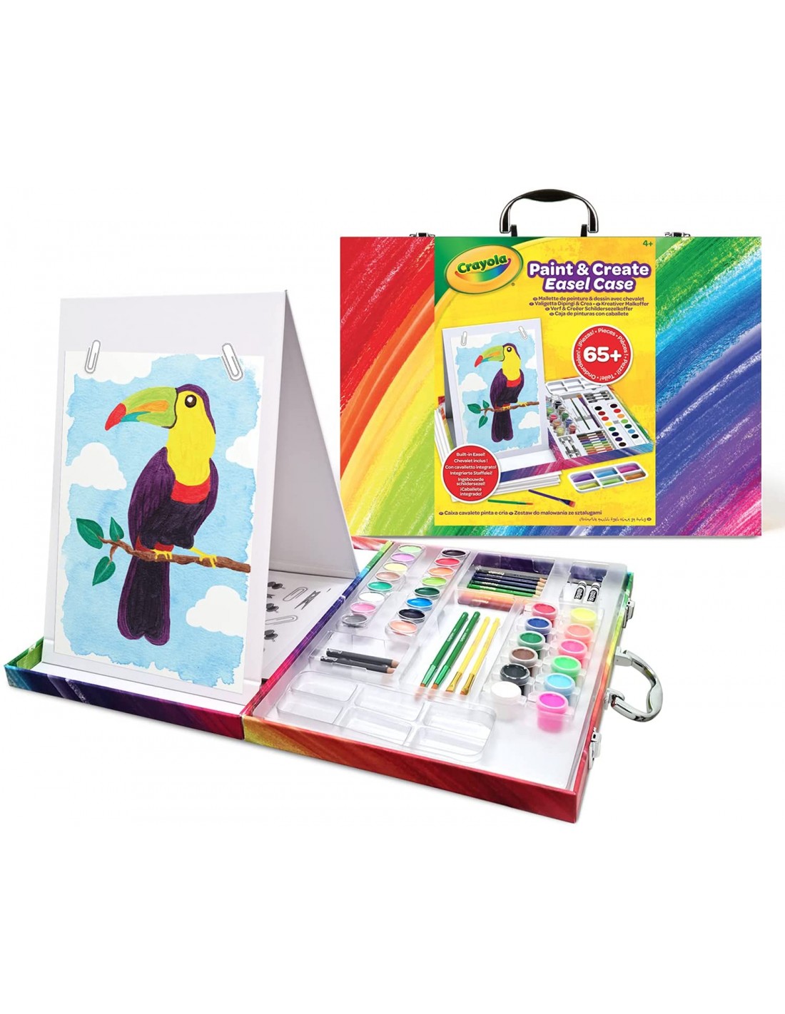 Crayola's Dual-Sided Paint & Create Easel Set – JouéClub