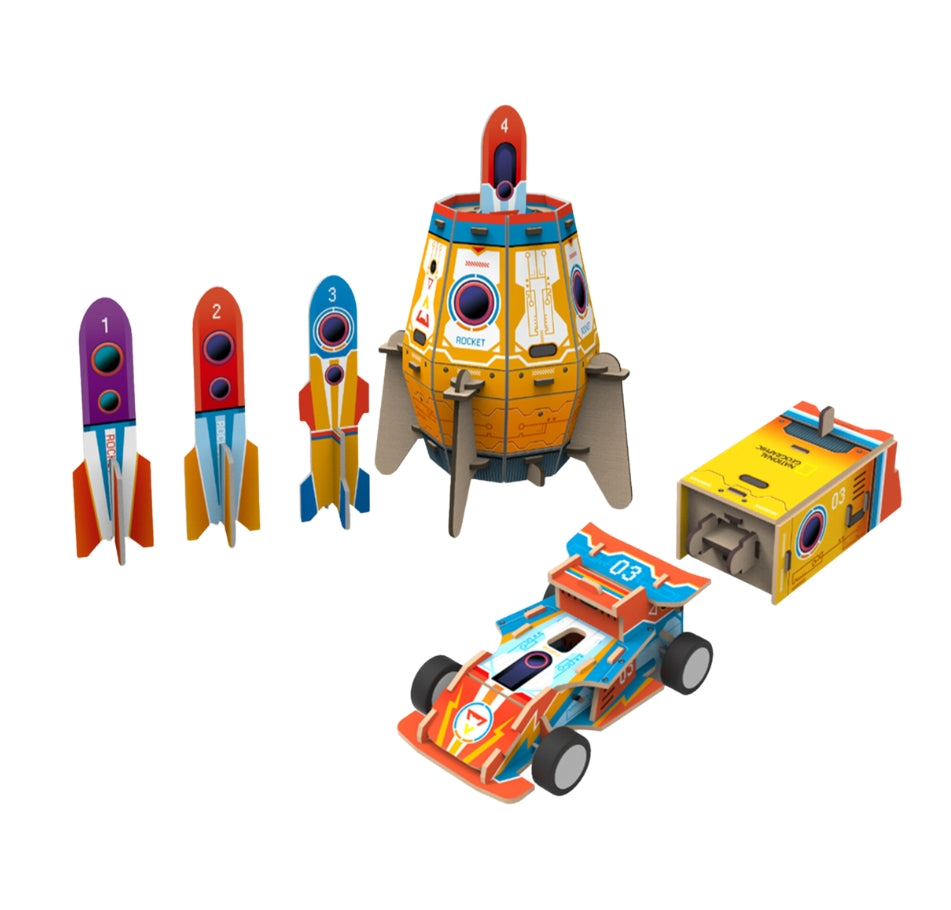 Cubic Fun 2 In 1 Blast Off Rocket & Racing Car – joueclublb